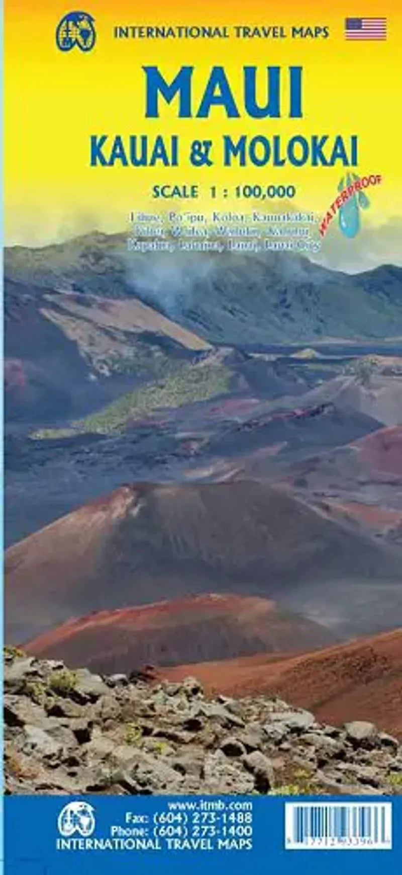 Maui Kauai & Molokai Travel Map – Metsker Maps