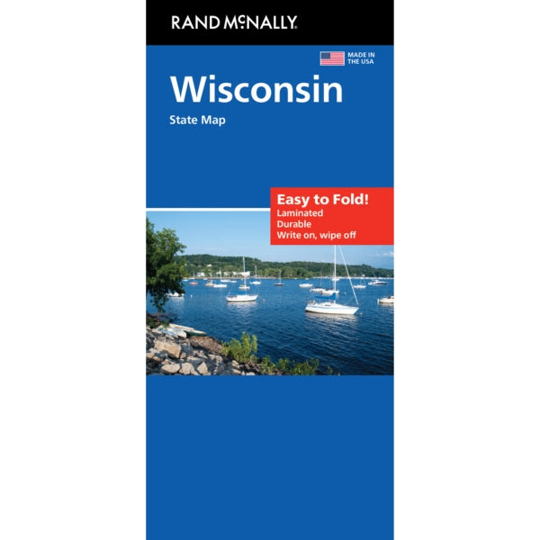 Wisconsin State Highway Laminated Map by Rand McNally - Easy to Fold ...