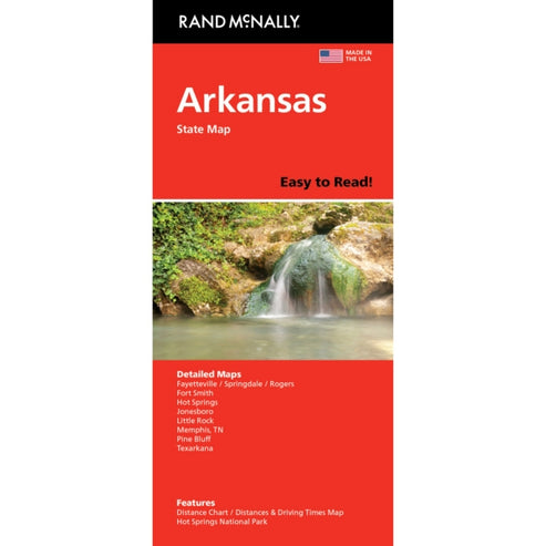 Arkansas State Highway Folded Map by Rand McNally - Easy to Read ...
