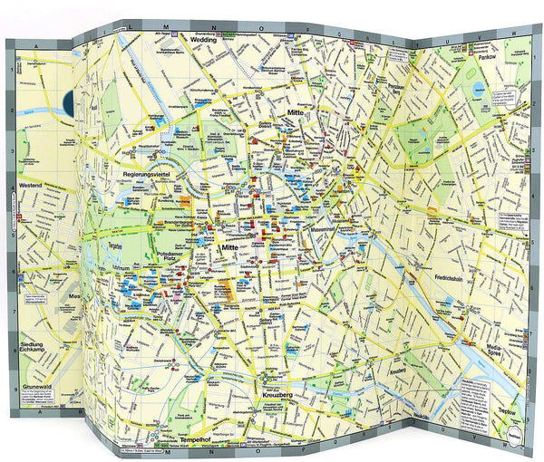 Berlin City Center Street Map by Red Maps – Metsker Maps