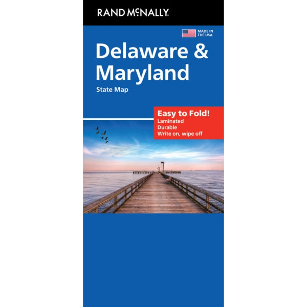 Delaware & Maryland State Highway Laminated Map by Rand McNally ...