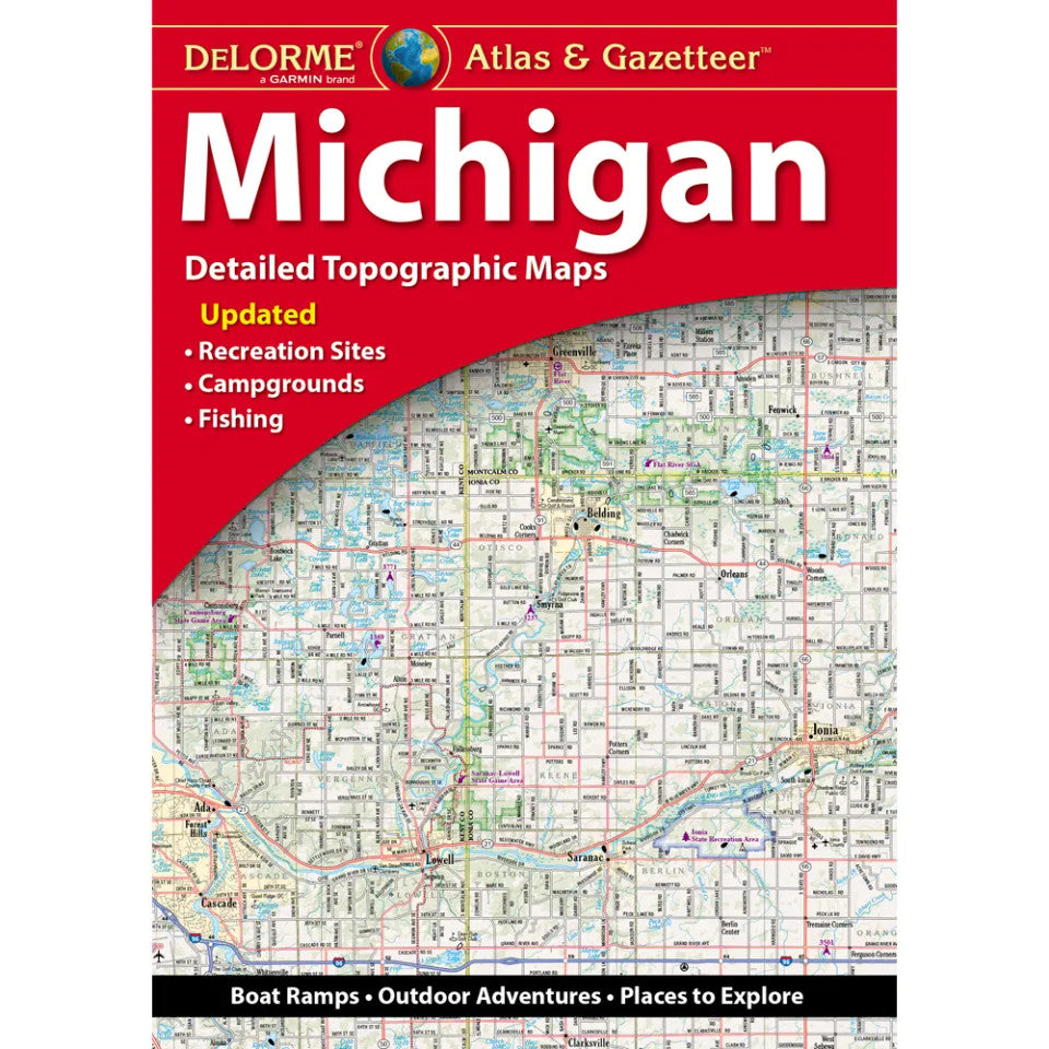 Michigan Atlas & Gazetteer by DeLorme – Metsker Maps