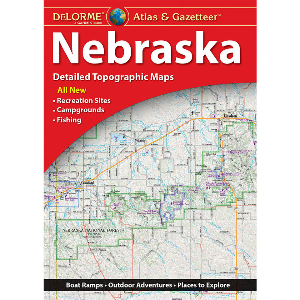 Nebraska Atlas & Gazetteer by DeLorme – Metsker Maps