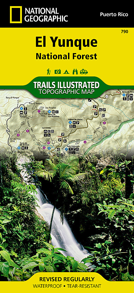 El Yunque National Forest Trails Illustrated Topographic Map #790 ...