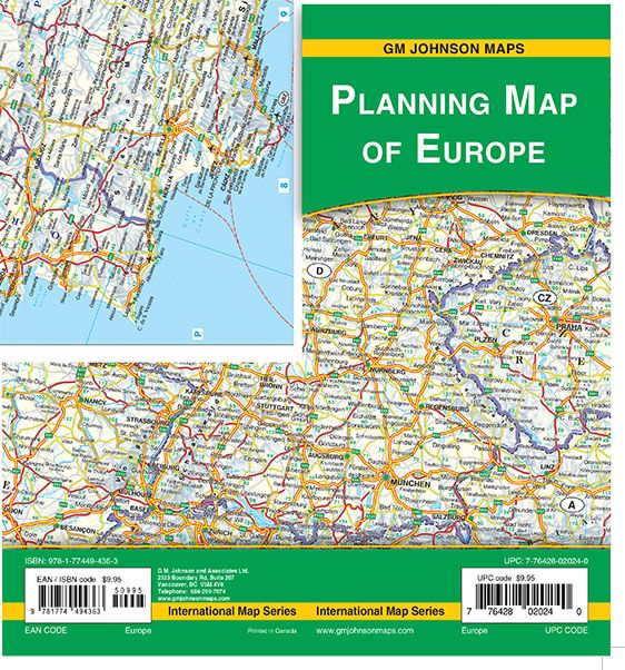 Planning Map of Europe – Metsker Maps