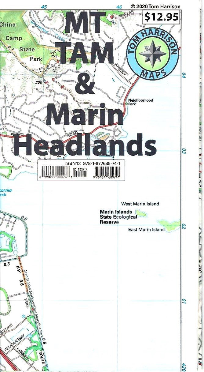 Mt. Tam Hiking Map – Metsker Maps