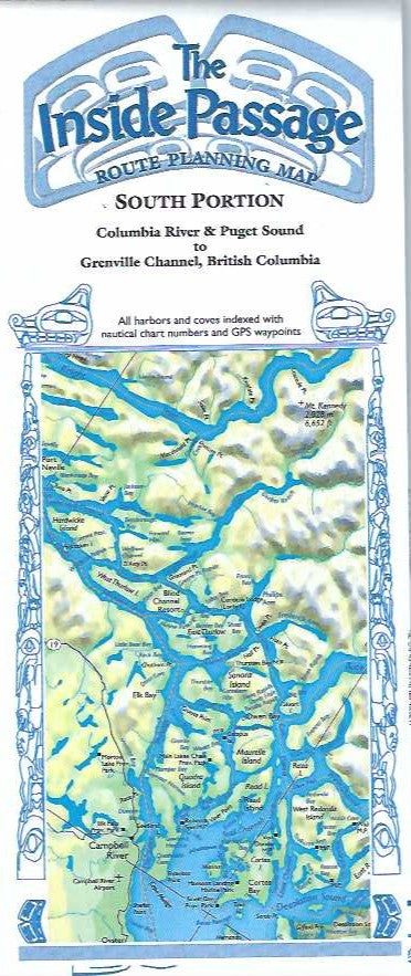 Inside Passage Map - South Half – Metsker Maps