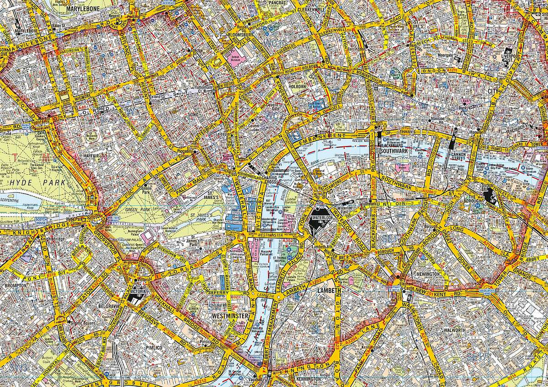 London Premier City Street Map by A-Z Maps – Metsker Maps