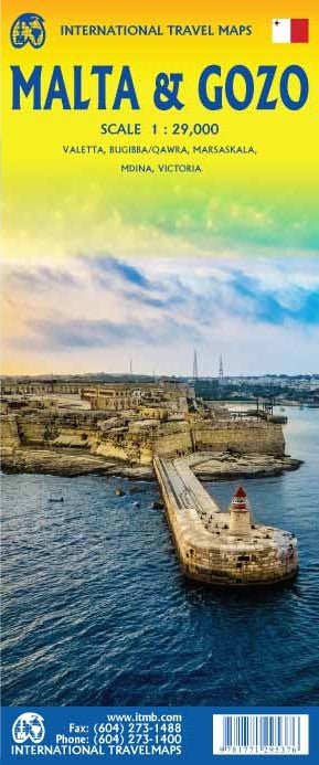 Malta & Gozo Travel & Reference Map by ITMB – Metsker Maps