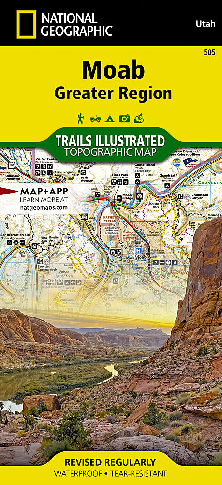 Moab Greater Region Trails Illustrated Topographic Map #505 – Metsker Maps