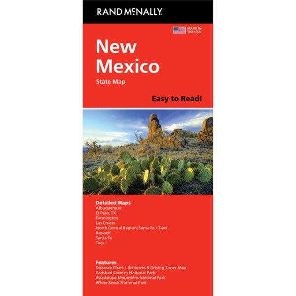 New Mexico State Highway Folded Map by Rand McNally - Easy to Read ...