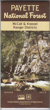 Payette National Forest - McCall & Krassel Ranger Districts NFS Map ...