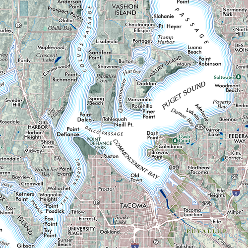 Puget Sound Map – Metsker Maps