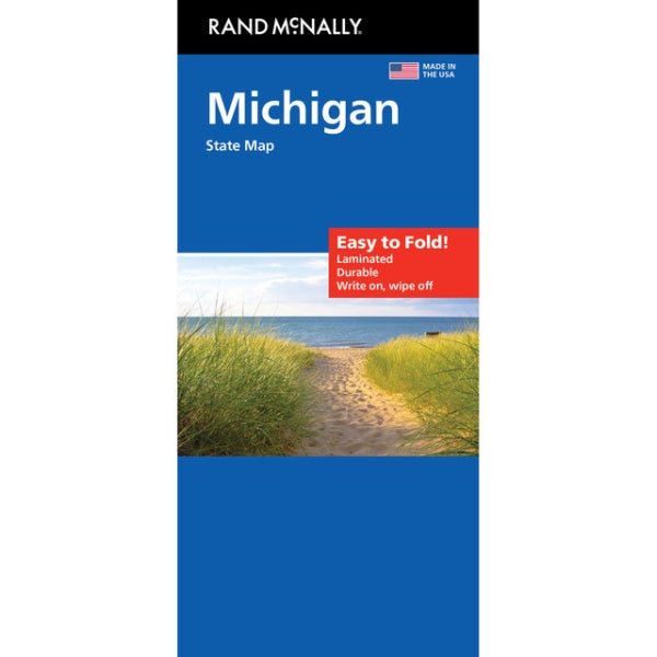 Michigan State Highway Laminated Map by Rand McNally - Easy to Fold ...