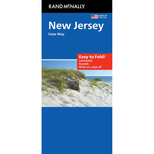 New Jersey State Highway Laminated Map by Rand McNally - Easy to Fold ...