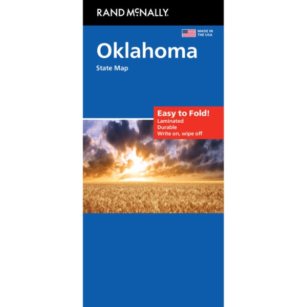 Oklahoma State Highway Laminated Map by Rand McNally - Easy to Fold ...