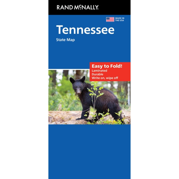 Tennessee State Highway Laminated Map by Rand McNally - Easy to Fold ...