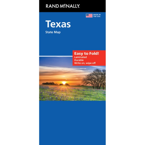 Texas State Highway Laminated Map by Rand McNally - Easy to Fold ...