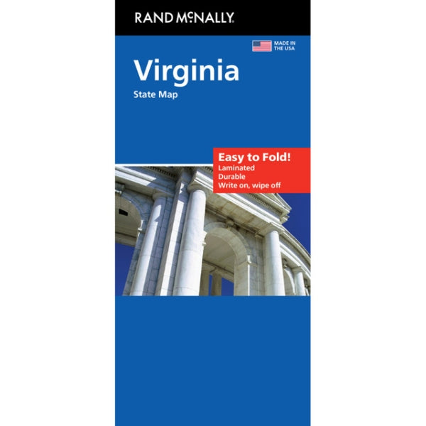 Virginia State Highway Laminated Map by Rand McNally - Easy to Fold ...