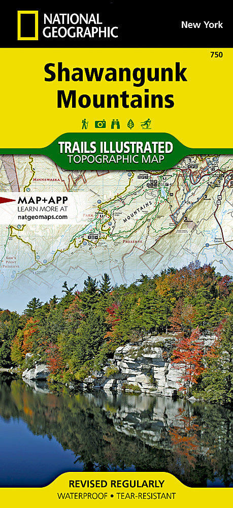 Shawangunk Mountains Trails Illustrated Topographic Map #750 – Metsker Maps