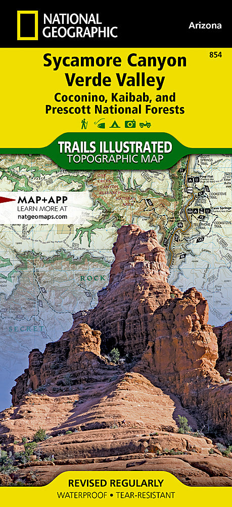 Sycamore Canyon & Verde Valley Trails Illustrated Topographic Map #854 ...