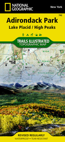 Adirondack Park (Lake Placid) Trails Illustrated Map #742 – Metsker Maps