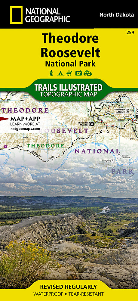 Theodore Roosevelt National Park Trails Illustrated Topo Map #259 ...