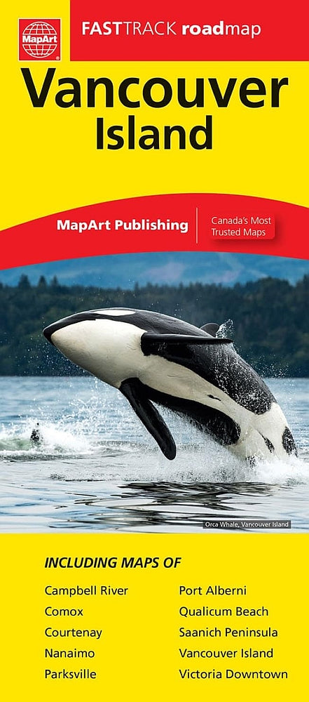 Vancouver Island FastTrack Road Map by Mapart – Metsker Maps