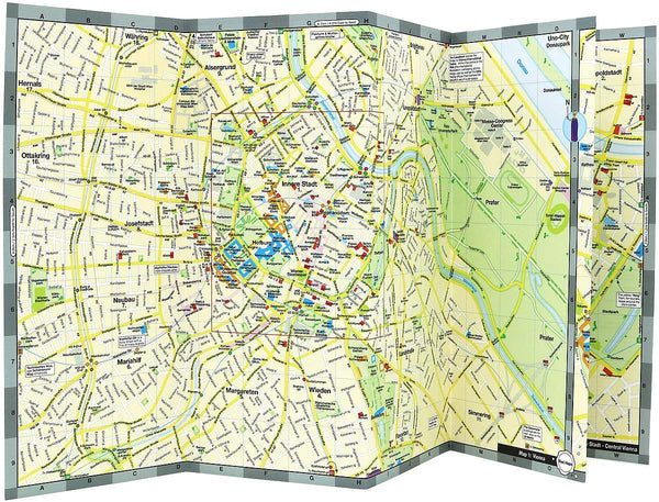 Vienna City Center Street Map by Red Maps – Metsker Maps