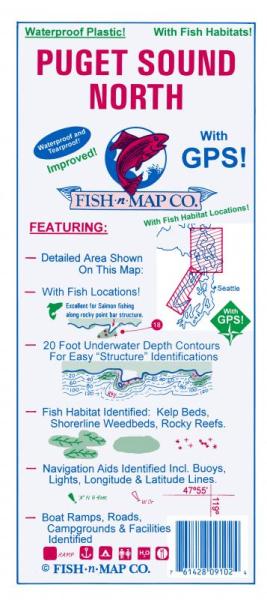 Puget Sound (North) Fishing Map – Metsker Maps