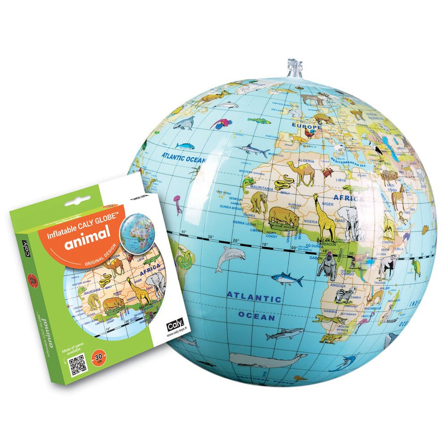 Inflatable World Globe with Animals – Metsker Maps
